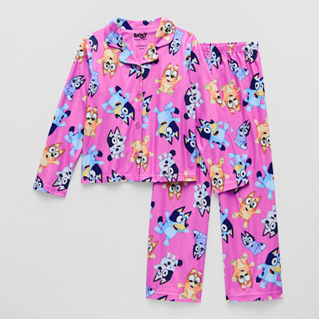 Click here for Little & Big Kid Girls Bluey Long Sleeve 2-pc. Paj... prices