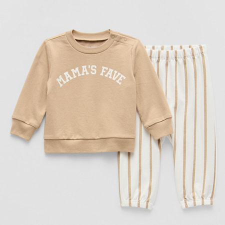 Click here for Okie Dokie Baby Boys 2-pc. Pant Set  Newborn  Brow... prices