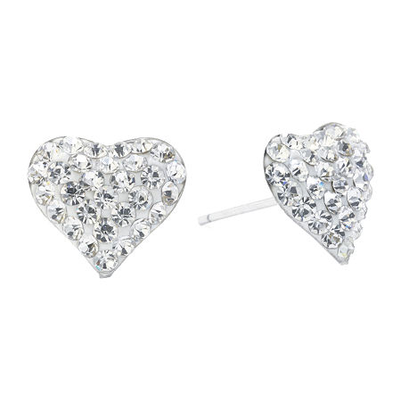 Click here for Silver Treasures Crystal Sterling Silver 10mm Hear... prices