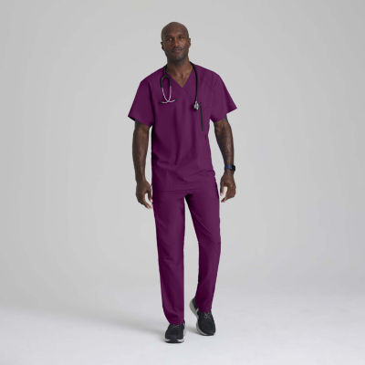 Barco One 0115 Amplify 5-Pocket Mens Big and Tall V Neck Short Sleeve ...