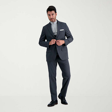 Click here for Haggar JMH Tailored Windowpane Mens Windowpane Mod... prices