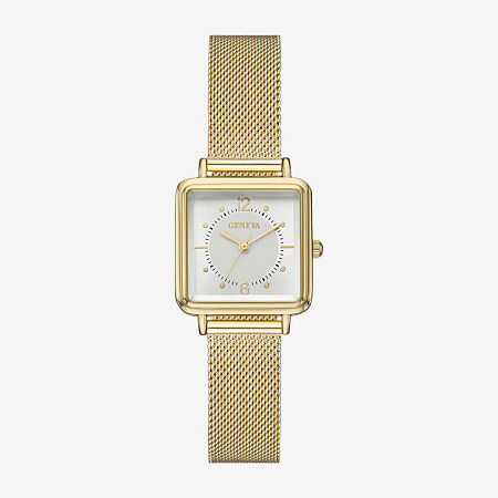 Click here for Geneva Womens Gold Tone Stainless Steel Strap Watc... prices