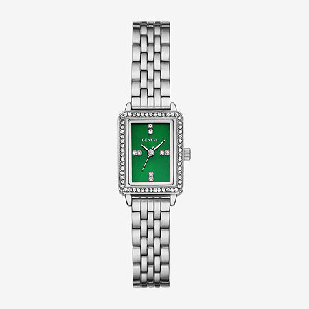 Click here for Geneva Womens Crystal Accent Silver Tone Bracelet... prices