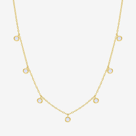 Click here for Lab Created Gemstone 14K Gold Over Silver 18 Inch... prices