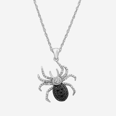 Click here for Womens Diamond Accent Natural Black Diamond Sterli... prices