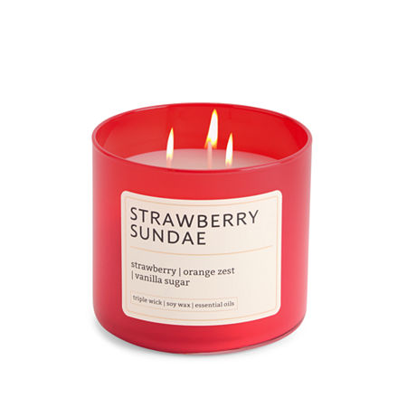 Click here for Distant Lands Strawberry Sundae 3-Wick Scented Jar... prices