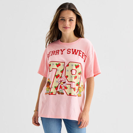 Click here for Strawberry Shortcake L Boyfriend Tee Womens Crew N... prices
