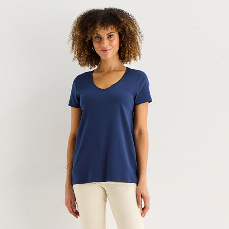 Click here for St. Johns Bay Womens Easy-on + Easy-off V Neck Sho... prices