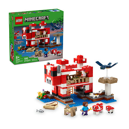 LEGO Minecraft Mooshroom House Building Blocks 500-pc.  One Size  Multiple Colors