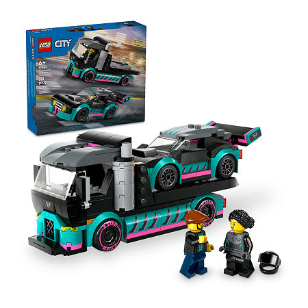 Click here for LEGO City Race Car Carrier Building Blocks 328-pc.... prices