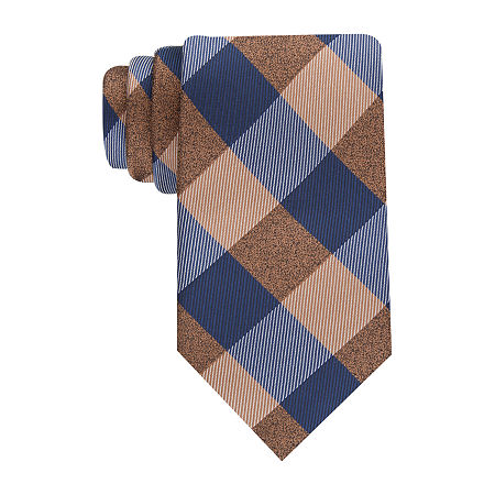 Click here for Stafford Plaid Tie  One Size  Beige prices