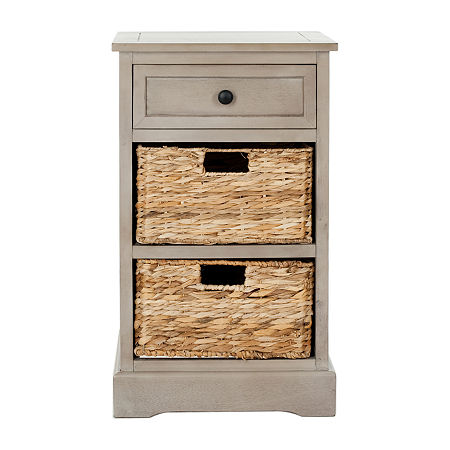 Click here for Carie 3-Drawer Storage End Table  One Size  Gray prices