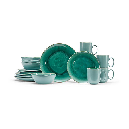 Click here for Baum Imperial Green 16-pc. Ceramic Dinnerware Set... prices