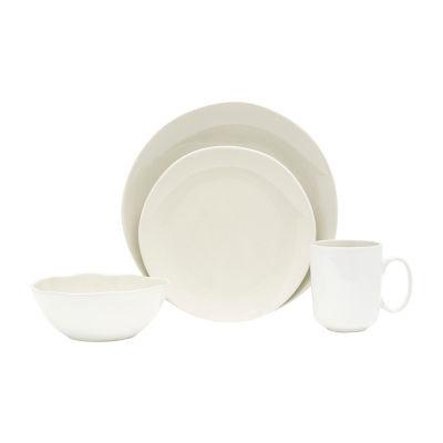 Baum Harmony Natural 16-pc. Ceramic Dinnerware Set, Color: Natural ...