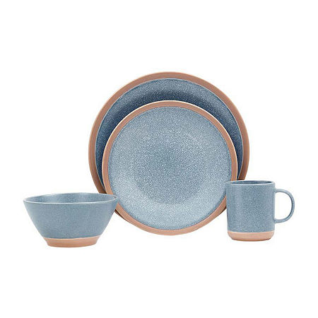 Baum Tave Dinnerware 16 Piece Set  Service for 4 - Blue