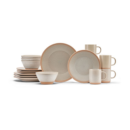 Baum Tave Dinnerware 16 Piece Set  Service for 4 - Sand