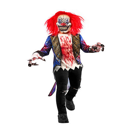 Click here for Little & Big Kid Boys Creepy Clown 4-pc. Costume... prices