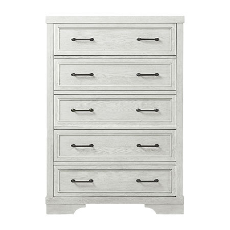 Click here for Foundry 5-Drawer Chest  One Size  White prices