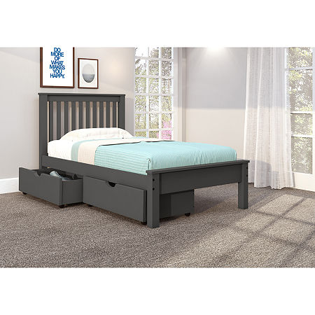 Click here for Contempo Mission Twin Bed With Dual Underbed Drawe... prices