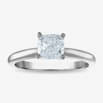 1 CT. Lab-Grown (G / VS2) Diamond Radiant-cut Solitaire Engagement Ring ...