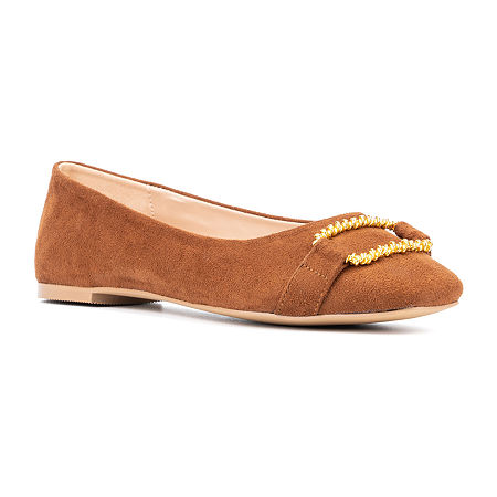 Click here for New York & Company Womens Niara- Flats With Gold H... prices