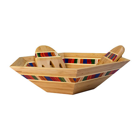 Click here for Totally Bamboo Marrakesh 14 Wood Salad Bowl  One S... prices