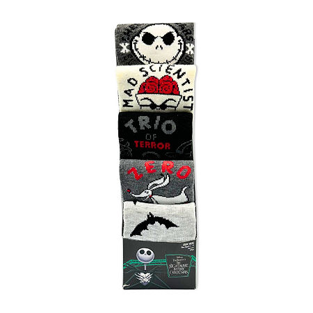 Click here for Mens 5 Pair Nightmare Before Christmas Crew Socks... prices