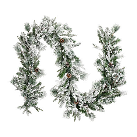 Click here for 9 x 14 Pre-Lit Flocked Mixed Rosemary Emerald Pine... prices
