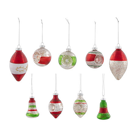 Click here for Northlight 2-Finish Finial Silver 9-pc. Christmas... prices
