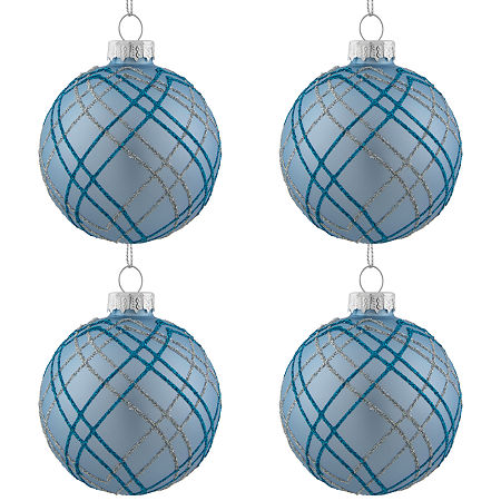 Click here for Northlight Glitter Glass Ball 4-pc. Christmas Orna... prices