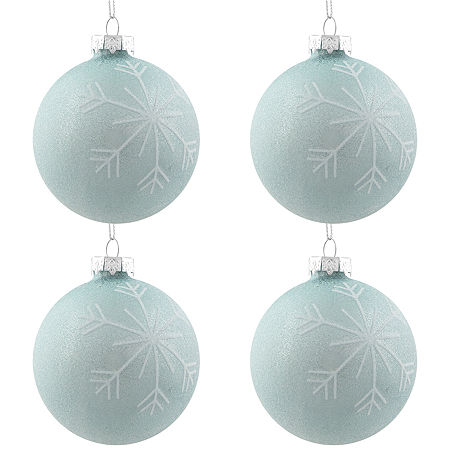 Click here for Northlight Snowflake Glass Ball 4-pc. Christmas Or... prices