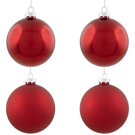 Click here for Northlight 2-Finish Glass Ball 4-pc. Christmas Orn... prices