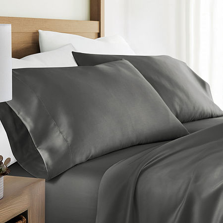 Casual Comfort Silky Soft Bamboo Pillowcases - 100 Rayon From Bamboo - Sateen Weave - 8 Essential Colors Temperature Regulating Pillowcase  One Size 