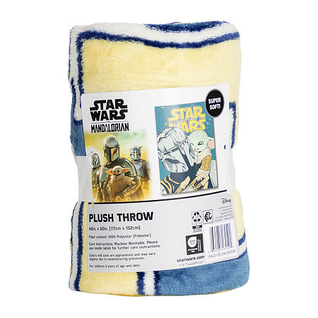 Click here for Plush Star Wars Throw  One Size  Yellow prices