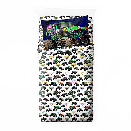 Click here for Monster Jam Twin Sheet Set  One Size  White prices