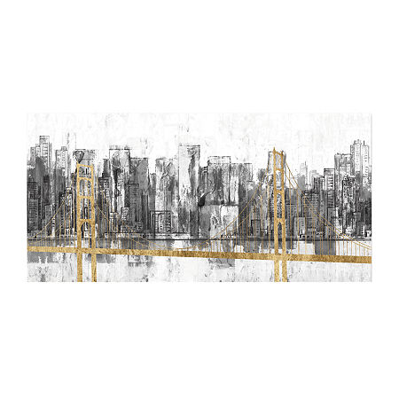 Click here for Courtside Market Golden Bridge Panorama 24x48 Canv... prices