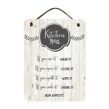 Click here for Courtside Market Kitchen Rules 12x16 Artboard With... prices