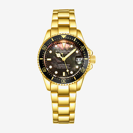 Click here for Stuhrling Womens Gold Tone Stainless Steel Bracele... prices