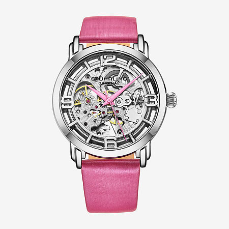 Click here for Stuhrling Womens Automatic Pink Leather Strap Watc... prices