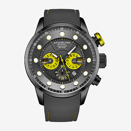 Click here for Stuhrling Mens Gray Strap Watch 4053 2  One Size... prices