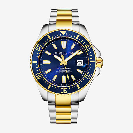 Click here for Stuhrling Mens Gold Tone Stainless Steel Bracelet... prices