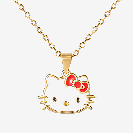 Click here for Girls 14K Gold Over Silver 15 Inch Pendant Necklac... prices