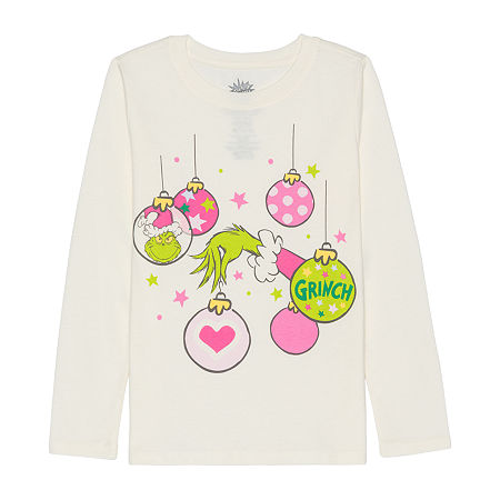 Click here for Little & Big Kid Girls Round Neck Long Sleeve Regu... prices