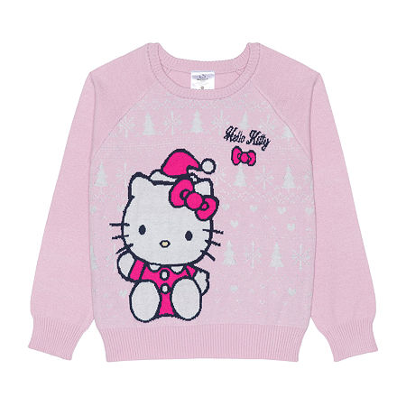 Click here for Little & Big Kid Girls Round Neck Long Sleeve Hell... prices