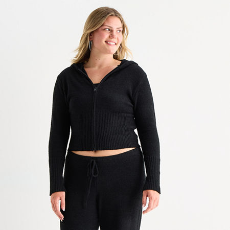 Click here for Forever 21 Womens Juniors Plus Long Sleeve Hoodie... prices