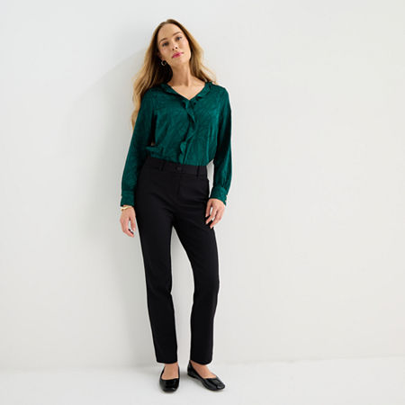 Click here for Liz Claiborne Womens Slim Pant  16  Black prices