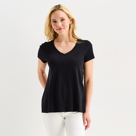 Click here for St. Johns Bay Womens Easy-on + Easy-off V Neck Sho... prices