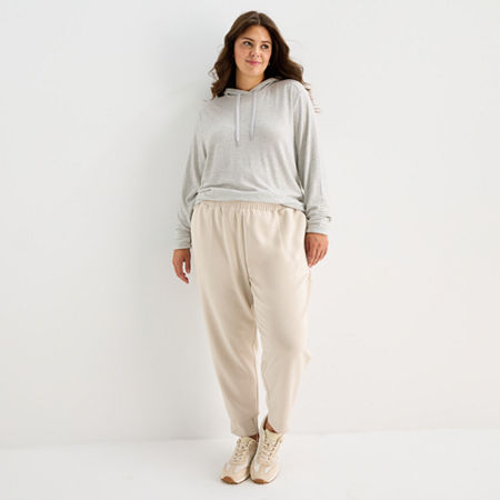 Click here for Stylus Womens Plus Cuffed Mid Rise Jogger Pant  3x... prices