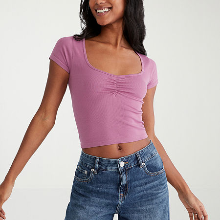 Click here for AEROPOSTALE Womens Juniors Round Neck Short Sleeve... prices