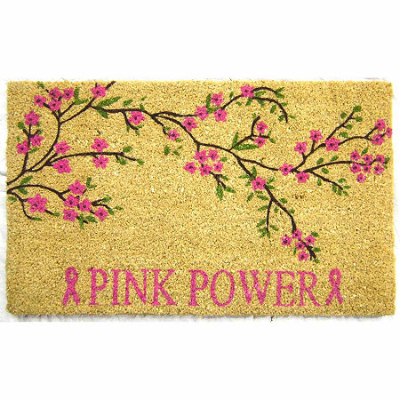 Click here for Pink Power Rectangular Doormat  One Size  Multiple... prices